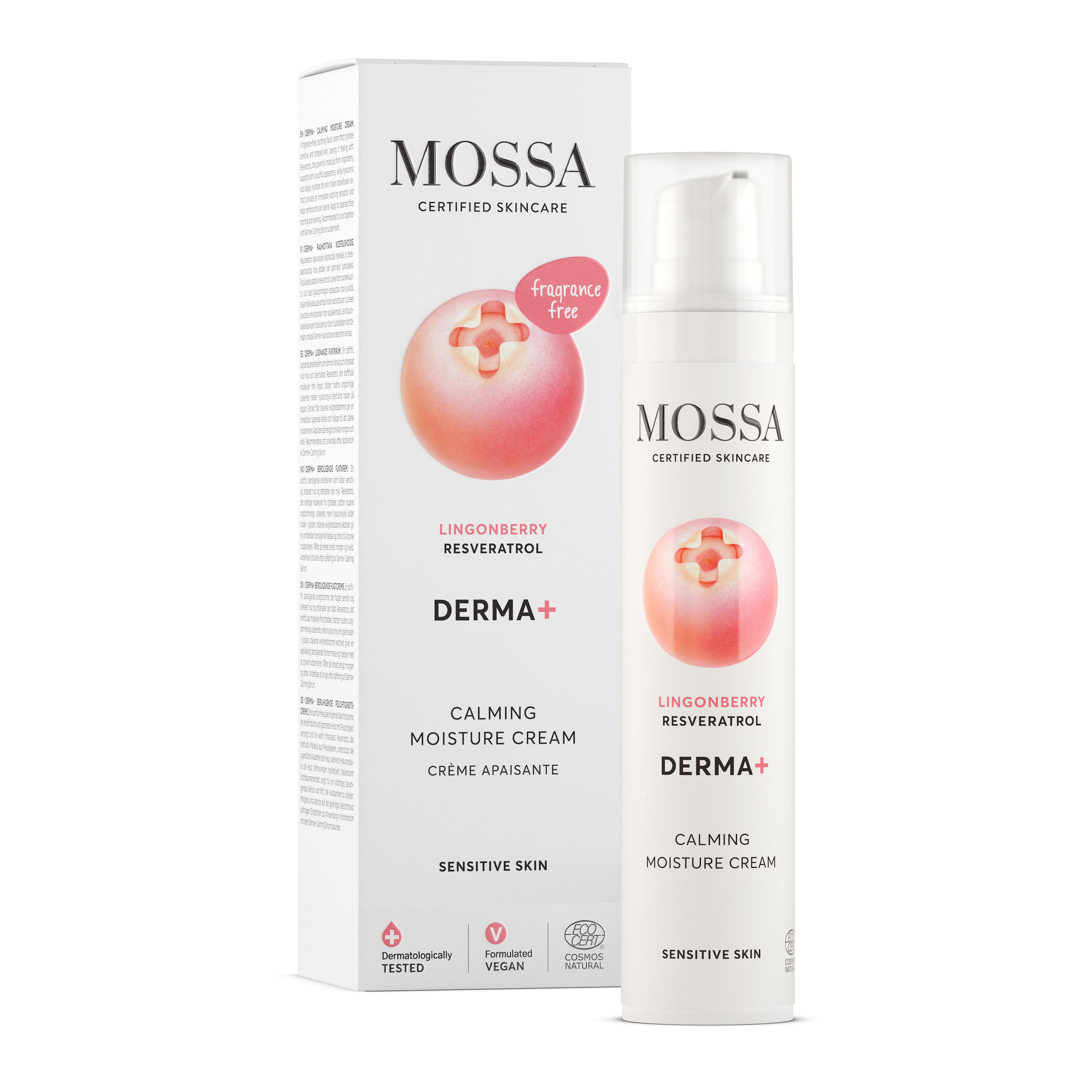Derma+ Calming moisture cream – Mossa Cosmetics