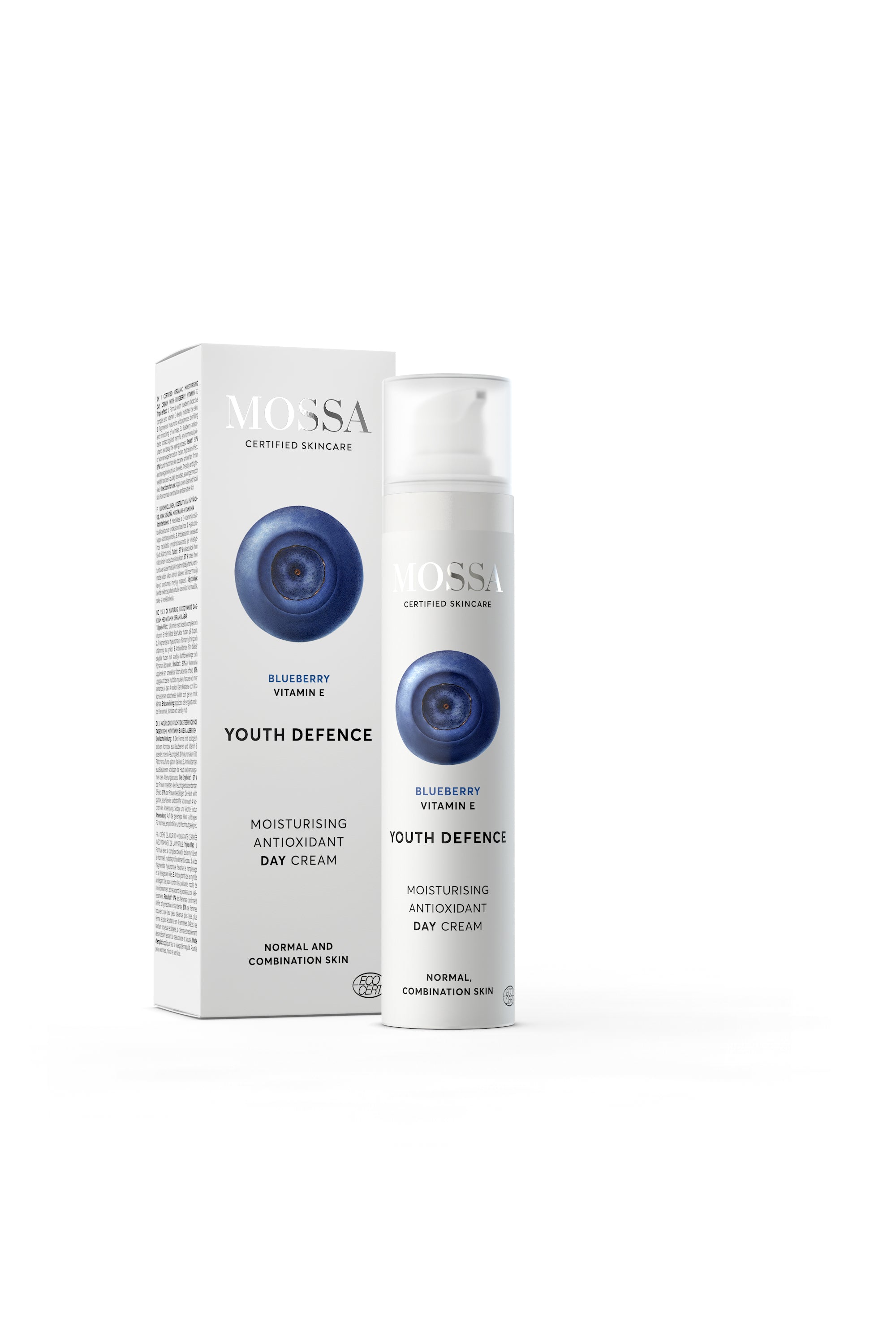 Youth Defence Moisturising antioxidant day cream – Mossa Cosmetics